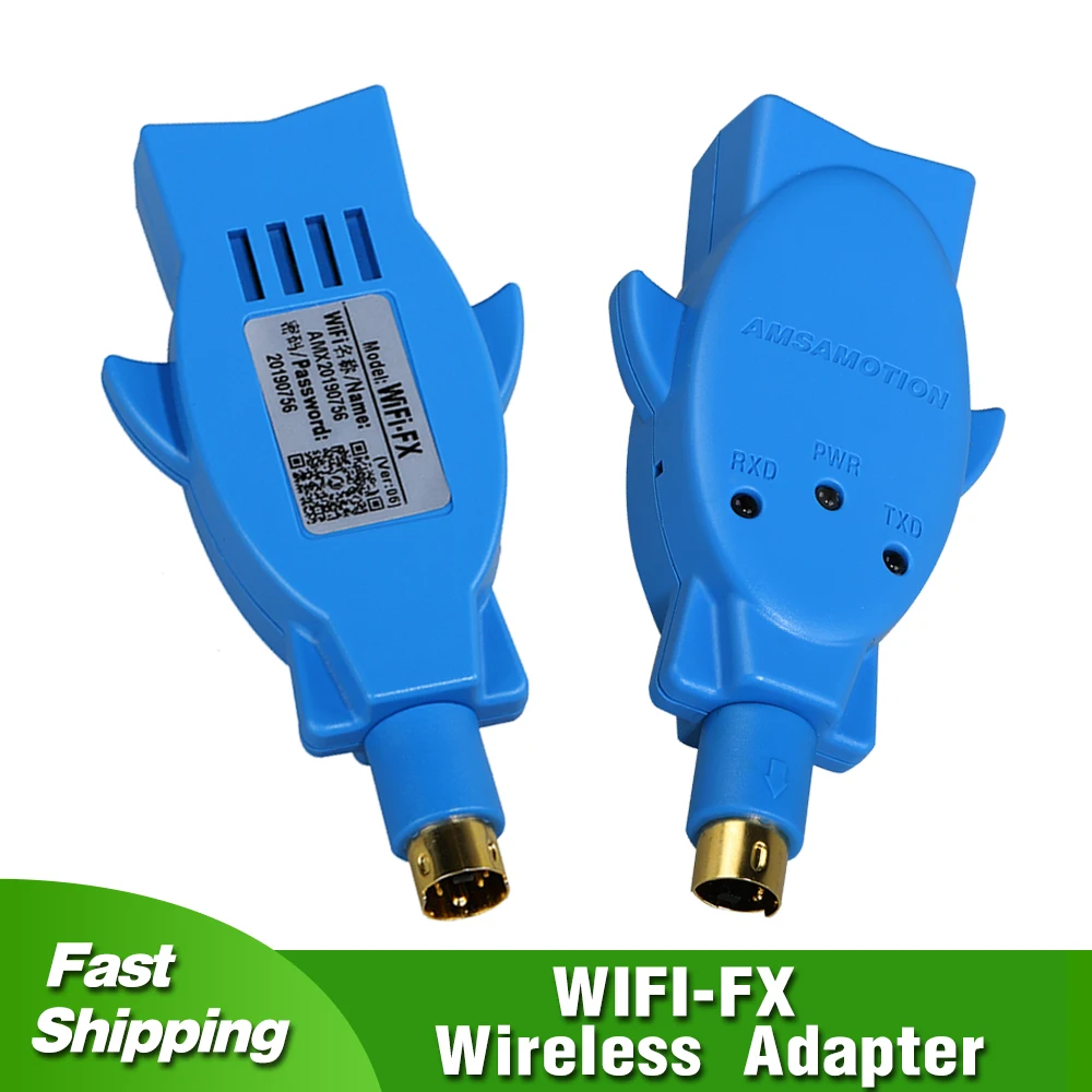 Wireless Programming Cable WIFI FX Adapter Suitable for Mitsubishi MESLEC FX Series PLC Replace ...