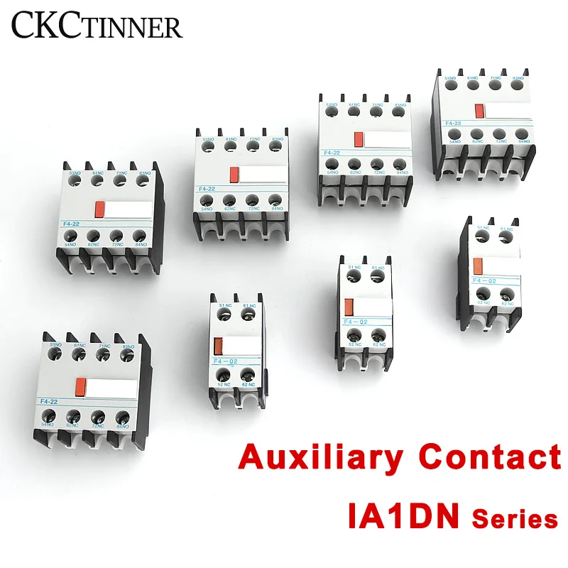 Auxiliary Contact for CJX2 LC1-D AC Contactor LA1-DN22 LA1-DN11 F4-02 F4-11 F4-22 F4-11 F4-31 ...