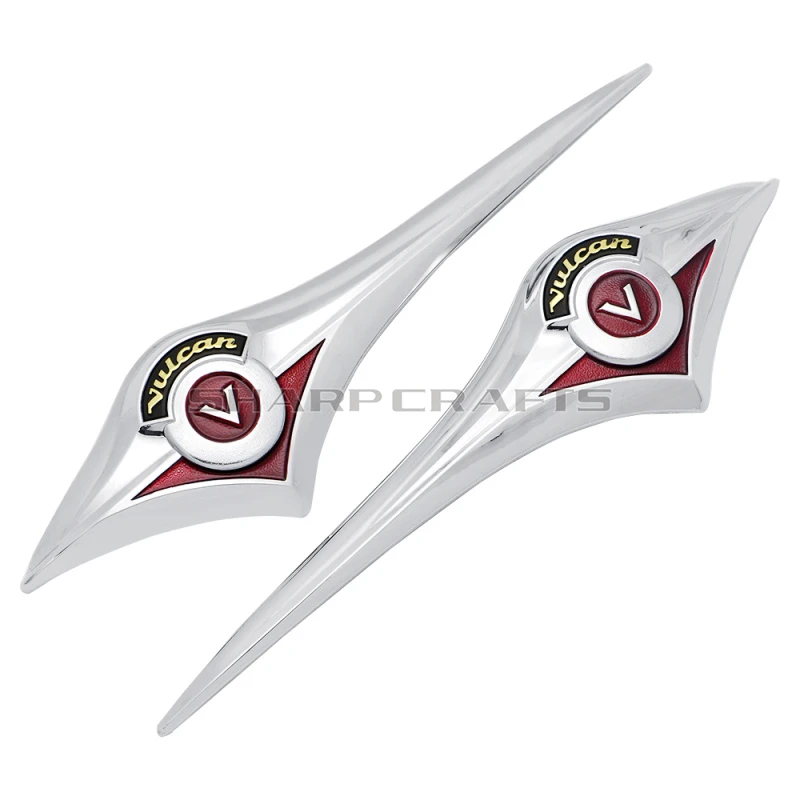 Motorcycle Chrome Fuel Gas Tank Emblem Badge 3d Decals Stickers For ...