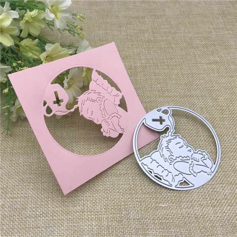 Circle Lace metal cutting dies mold Round hole label tag Scrapbook ...
