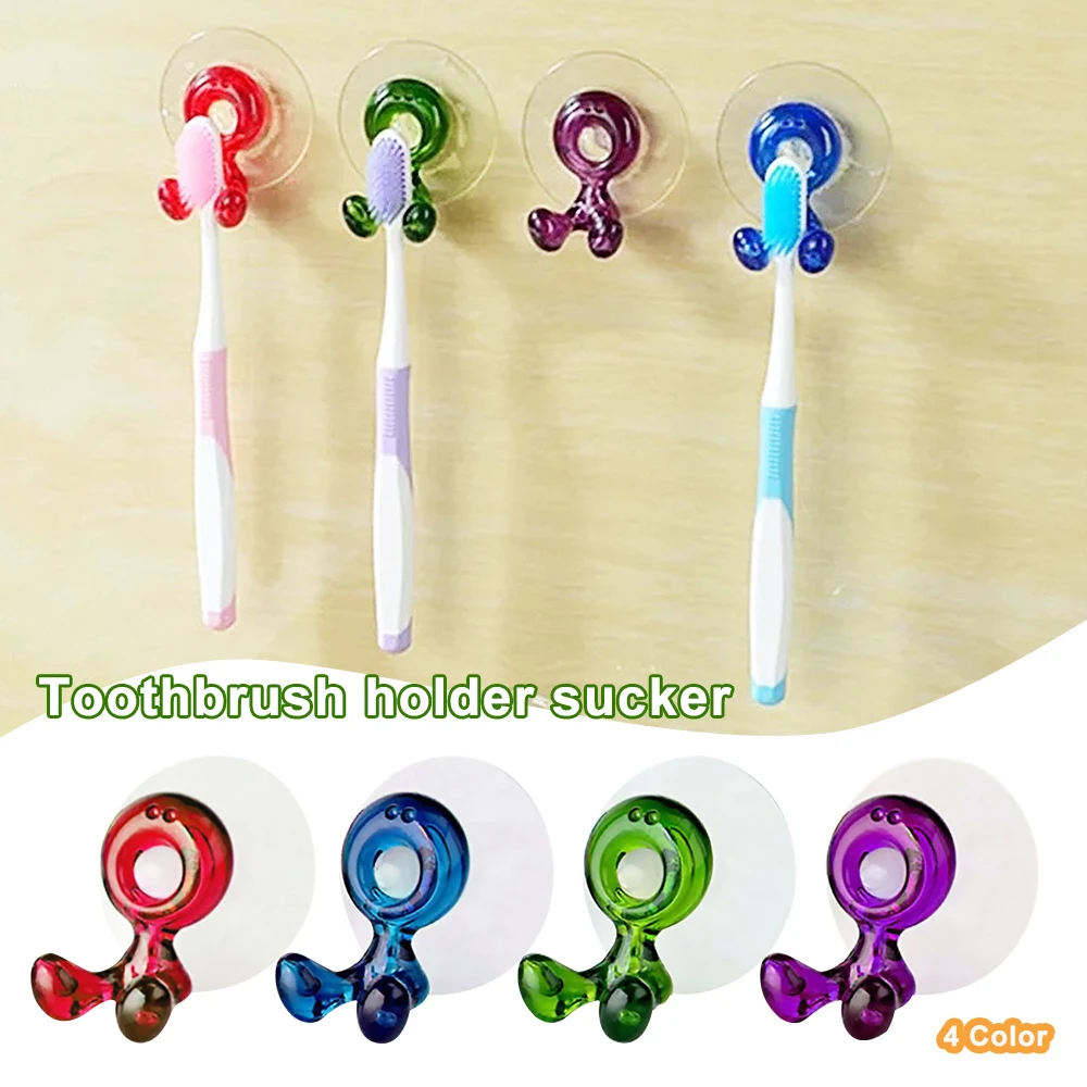 Fashion Home Bathroom Toothbrush Suction Holder Rack Wall Mount Hang Stand Strong Sucker Silver fashion-home-bathroom-toothbrush-suction-holder-rack-wall-mount-hang-stand-strong-sucker-silver