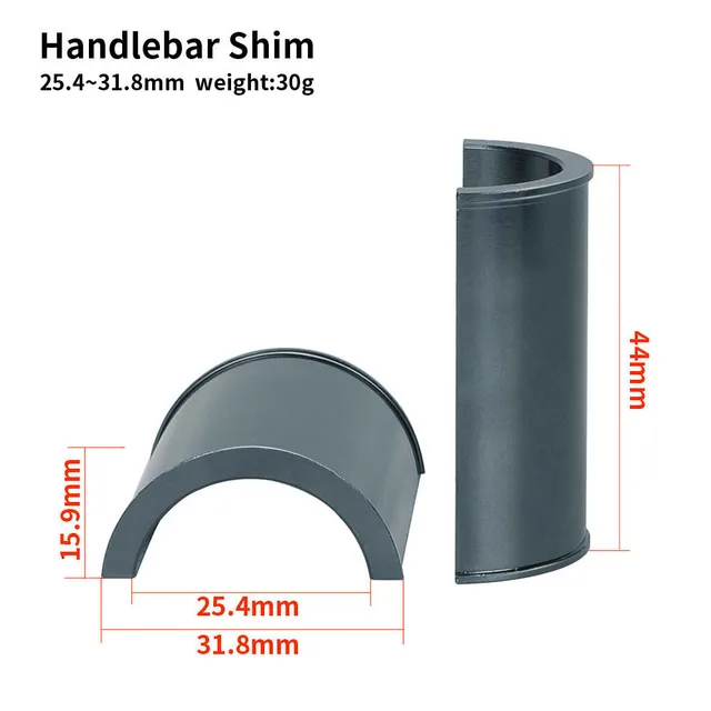 Bicycle Handlebar Stem Shim 35-31.8mm 31.8-25.4mm Aluminum Mountain ...