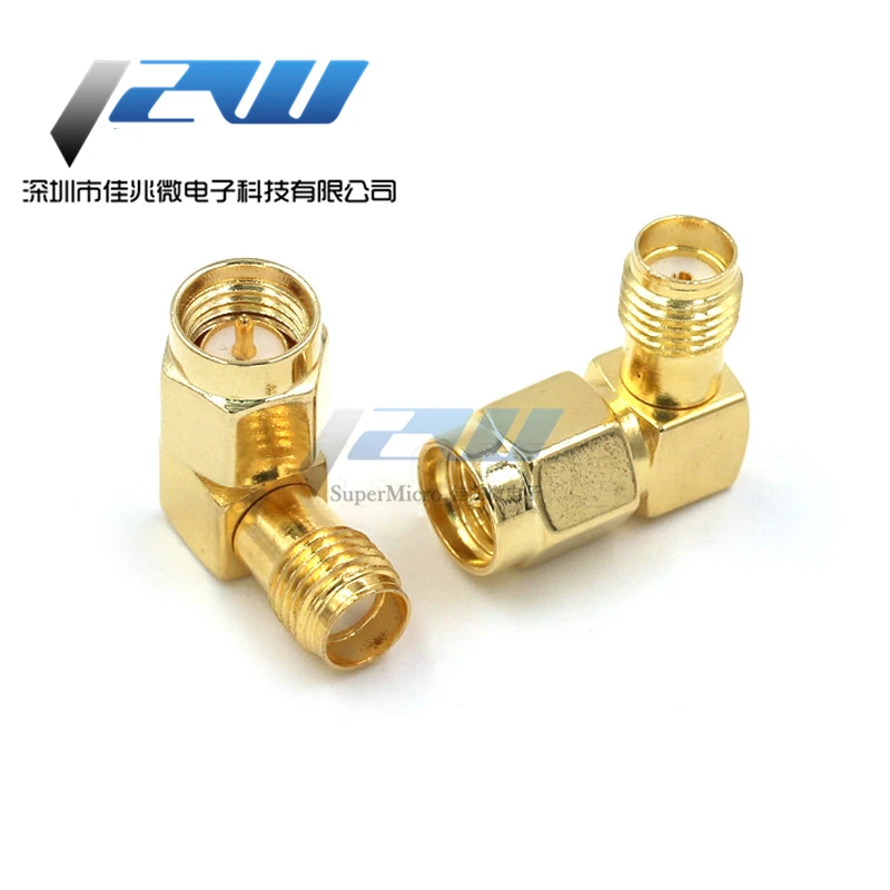 SMA to SMA Connector 90 Degree Right Angle SMA Male to Female Adapter ...