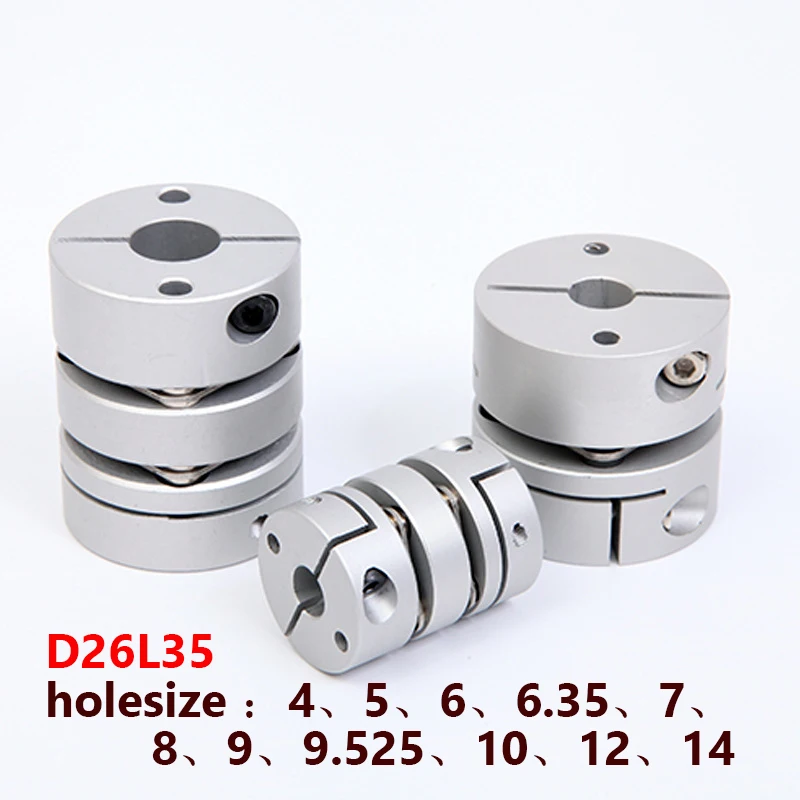 H6-Flexible-Double-Diaphragm-Shaft-Coupler-D26L35-Coupling-for-Stepper ...