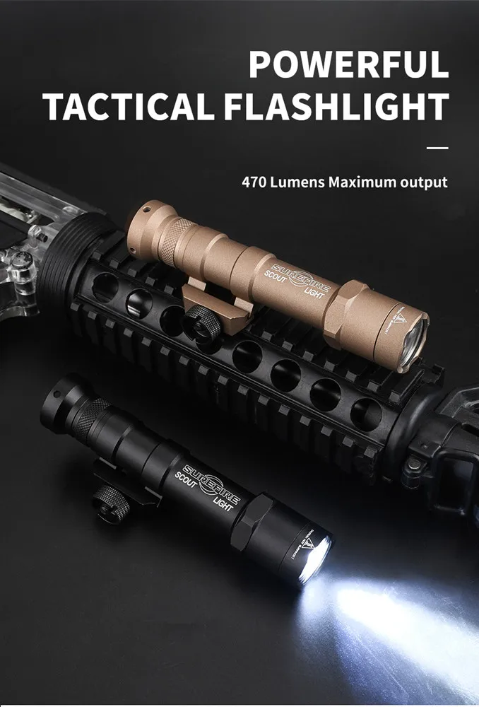 Airsoft Tactical M300/M600 M600C Armas Scout Light Torch LED 280 ...