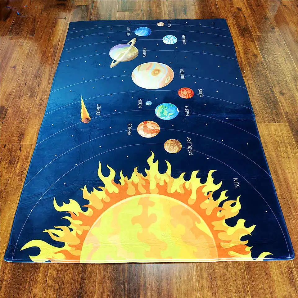 Planets Solar System Rug