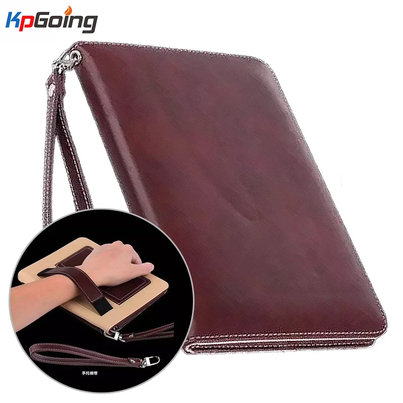 Funda de cuero Pu con cordón para tableta, carcasa de lujo con soporte abatible para Ipad Mini 4 ...