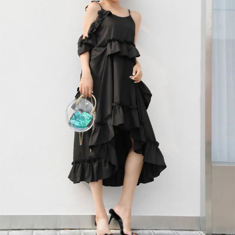 Vestido de verano de estilo urbano europeo para mujer, ropa con ...