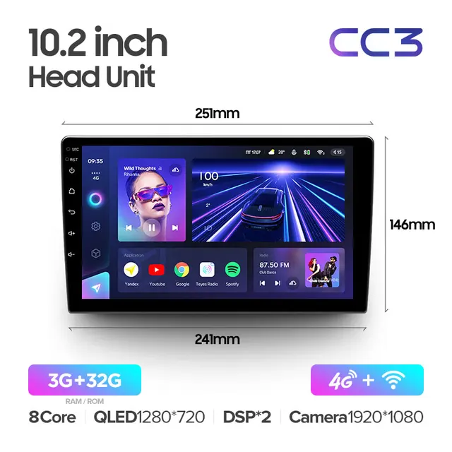 TEYES CC3 2K For Toyota Volkswagen Hyundai Kia Renault Suzuki Honda Audi Lada Nissan Car Radio ...