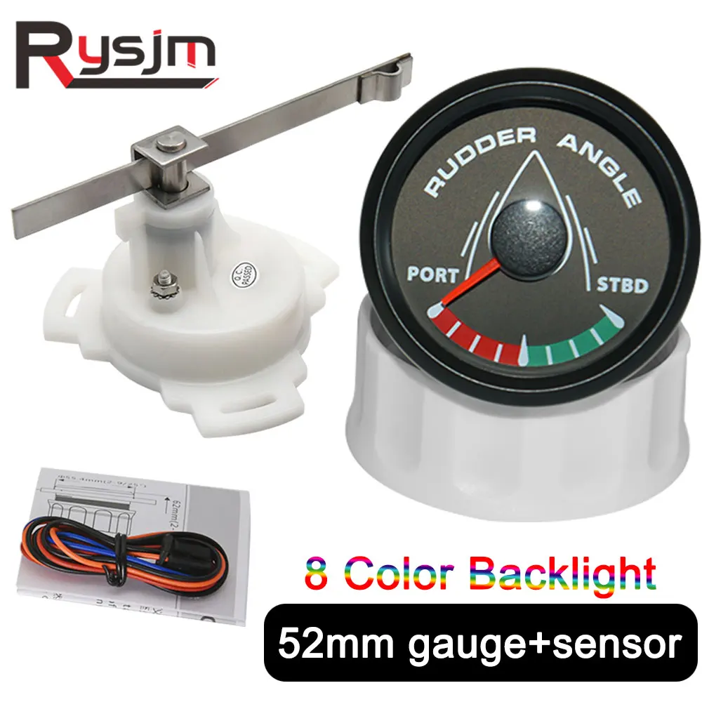 Waterproof-52mm-Boat-Rudder-Angle-Indicator-0-190-ohm-With-Rudder-Angle ...