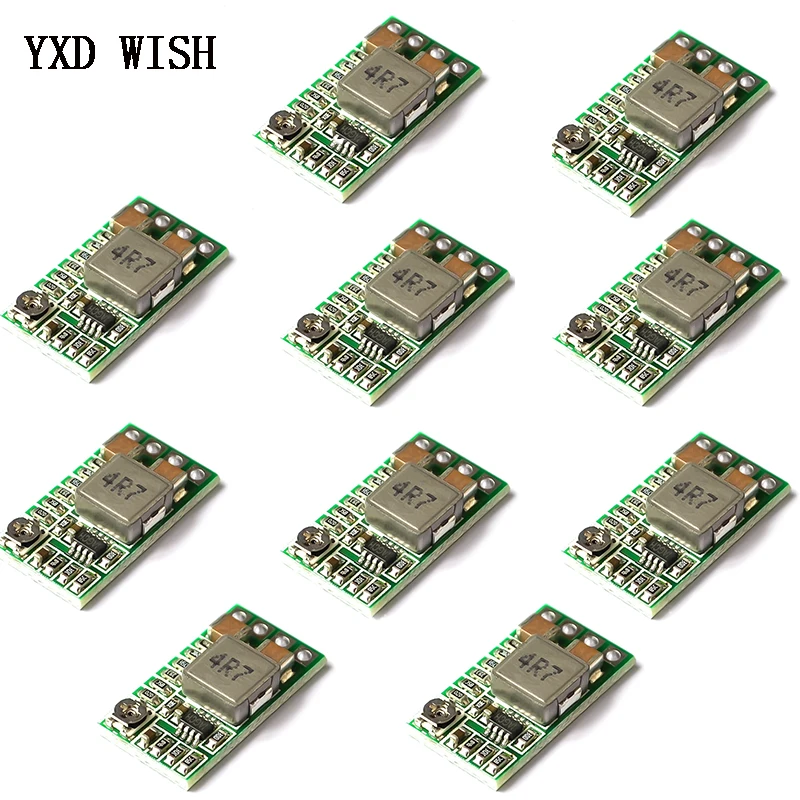 5pcs Mini DC-DC 12-24V To 5V 3A Step Down Power Supply Module Voltage Buck Converter Adjustable ...