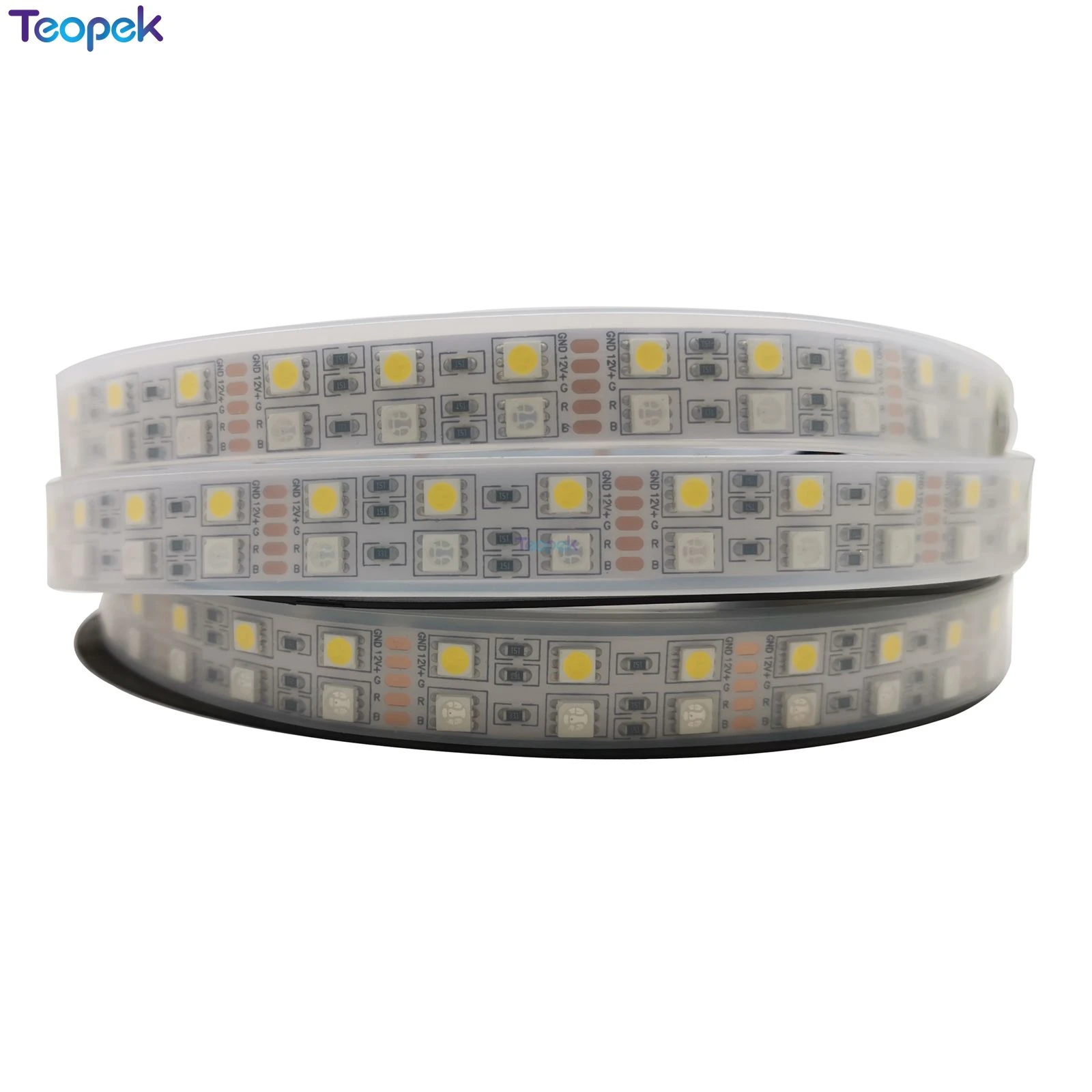 5M Double Row 5050SMD RGBW(RGB+white) or RGBWW(RGB+Warm White) Flexible ...