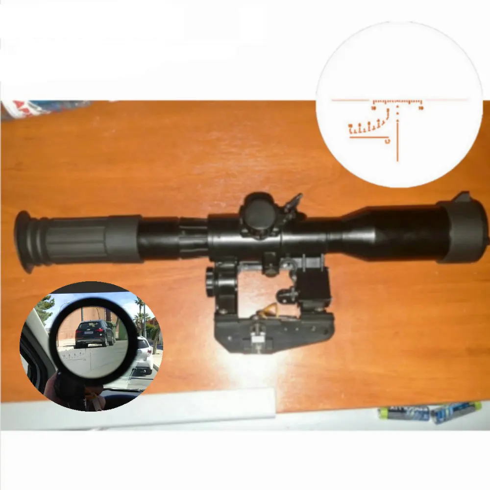 ohhunt Dragunov SVD POS 3-9X24 Red Illuminated Hunting Riflescope Glass ...