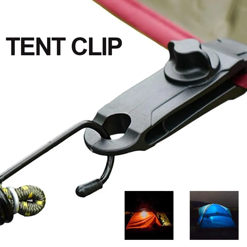 Outdoor-Camping-Canopy-Tarpaulin-Tent-Clip-Adjustable-Windproof-Awning ...