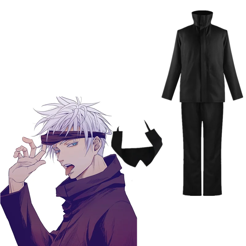 Jujutsu Kaisen Gojo Satoru Cosplay Costume Halloween 03, 46% OFF