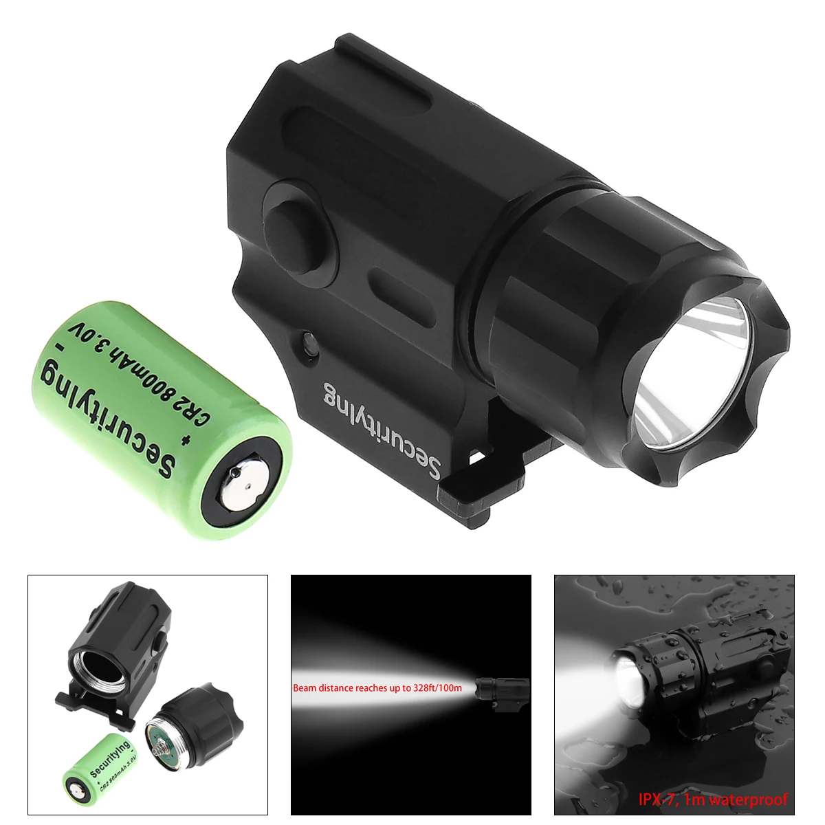 SecurityIng Weapon Lights Waterproof G03 XP G R5 LED 210LM Tactical ...