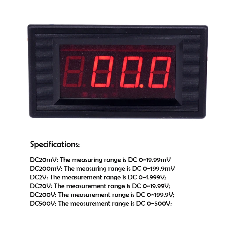 High precision Digital LED Millivoltmeter DC200MV Three and a Half ...