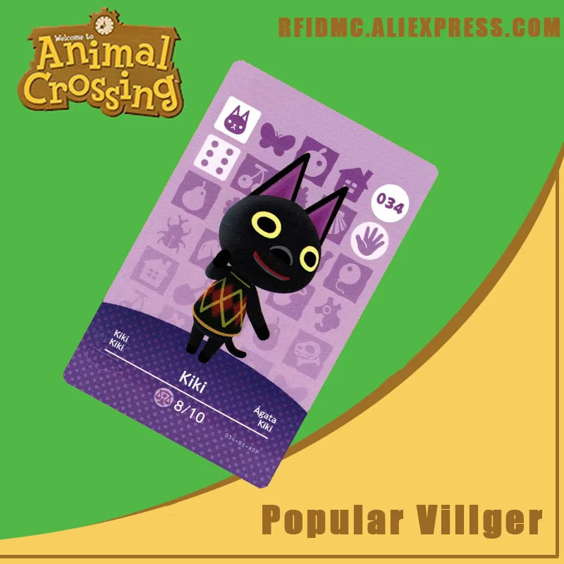 034 Kiki Animal Crossing Card for ACNH Switch 3DS|Access Control Cards ...