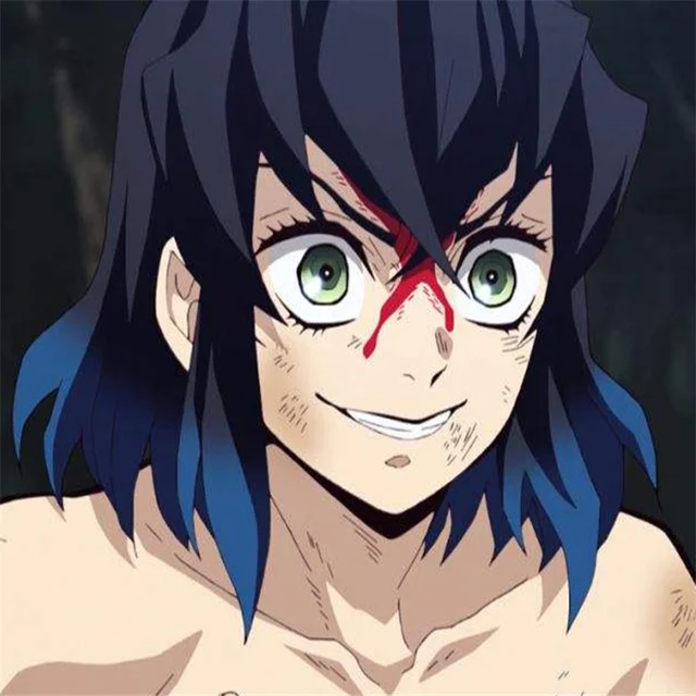 Anime Demon Slayer Kimetsu No Yaiba Blue Ombre Short Cosplay Wig ...
