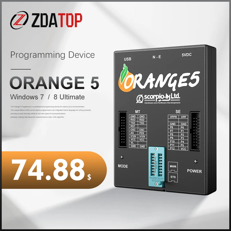 Orange5 프로그래머 SoftwareV1.34 고품질 오렌지 5 어댑터 ForChrysler ForCitroen ForDAF ...