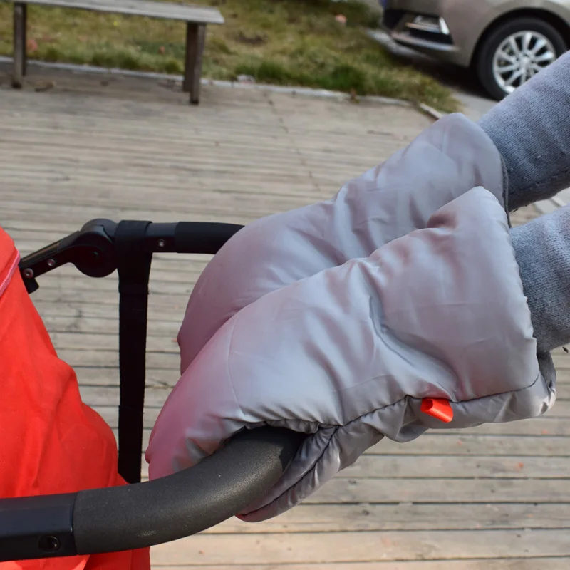 겨울 핸드 머프 유모차 따뜻한 모피 양털 핸드 커버 버기 클러치 카트 머프 장갑 유모차 액세서리gloves