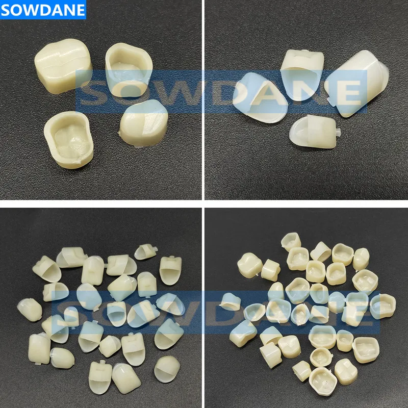 Dental Temporary Crowns Teeth Polycarbonate Cap Veneer Crown Acrylic ...