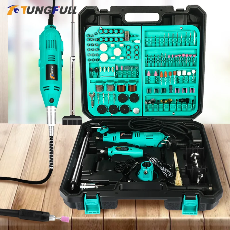 220V/110V Mini Rotary Tool DIY Mini Dremel Drill Power Tool Mini ...