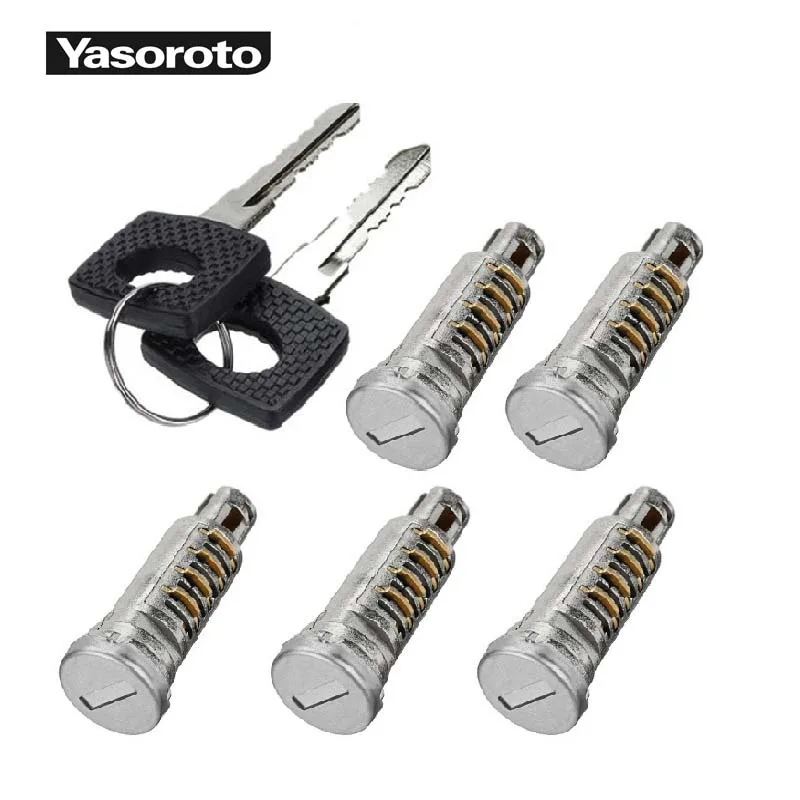 FIVE-PCS-DOOR-LOCK-BARRELS-WITH-2-SAME-KEYS-FOR-VW-LT-MERCEDES-SPRINTER ...