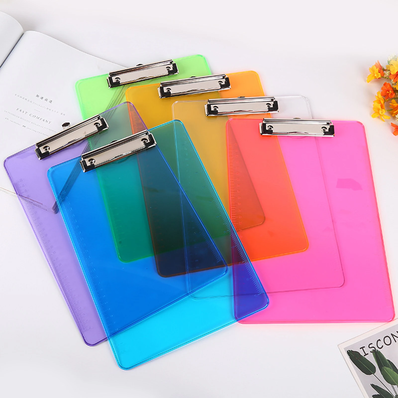 Clipboard-With-Hook-Plastic-Clip-Board-File-Folders-Document-Holders ...