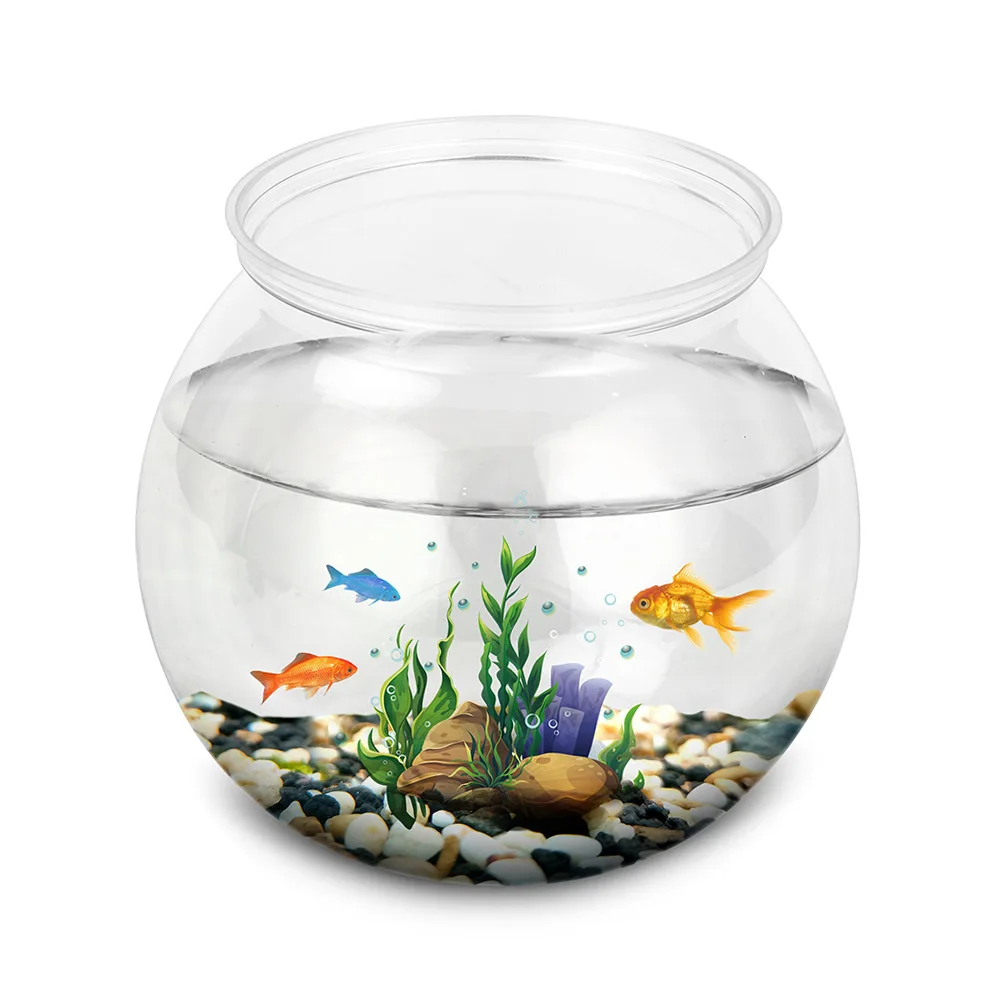 Aquarium-rond-et-Durable-en-plastique-tailles-L-M-et-S-pour-les-petits ...