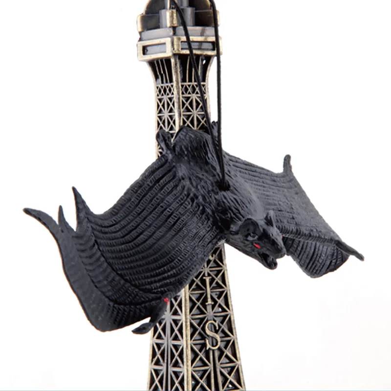 Halloween-Fake-Bat-Black-Simulation-Hanging-Outdoor-Props-Lifelike-Bat ...