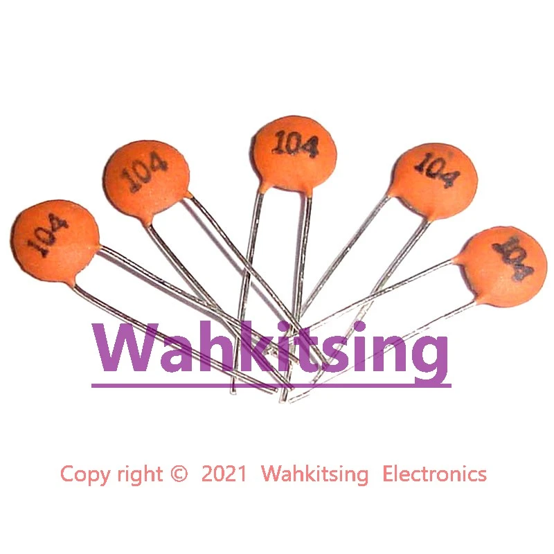 1000 Pcs 104/50v Disc Ceramic Capacitors 104 0.1uf 50volt 100nf ...