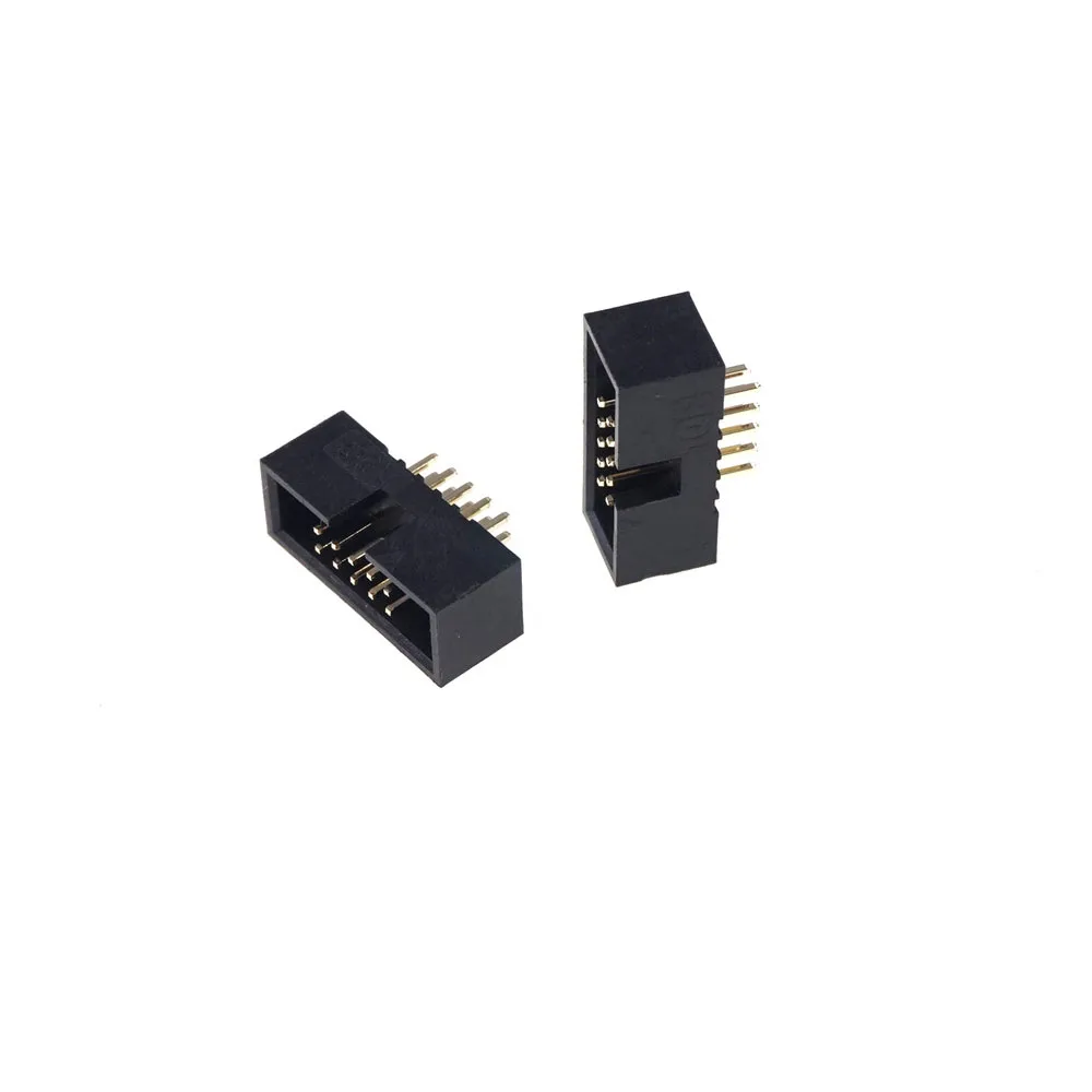 20 Pcs 0.050" 1.27 MM 2x5 Pin 10 Positions IDC Male Box Header Dual Row ...