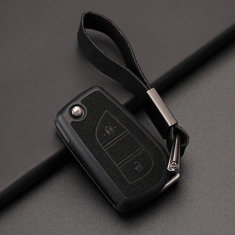 Leather-TPU-Car-Key-Case-For-Toyota-Yaris-Reiz-Carola-Rav4-2-3-Button ...