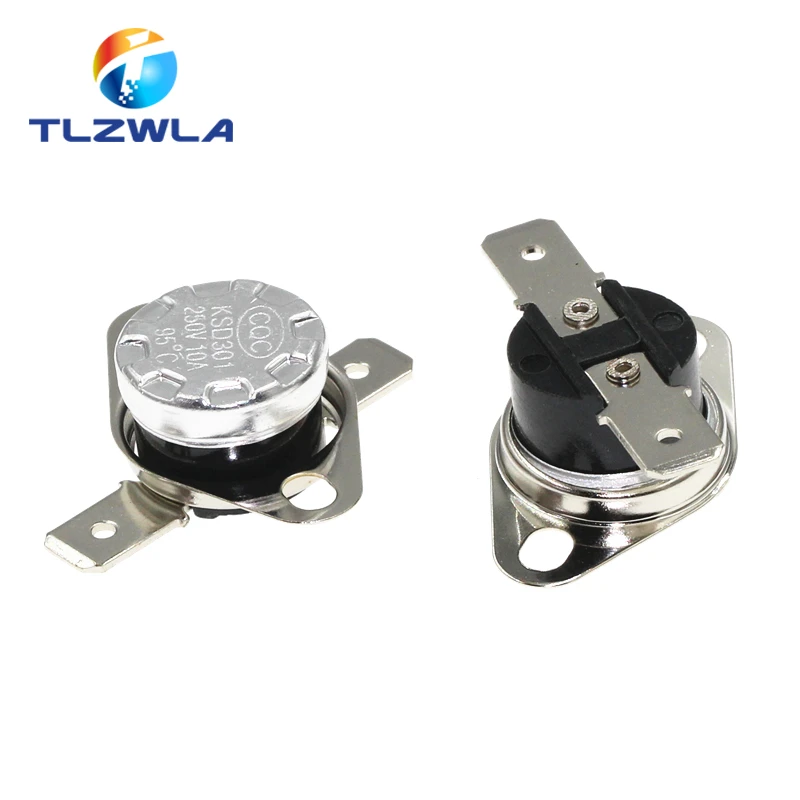 1pcs Normally Open Ksd301 10a 250v 40-135 Degree Bakelite Ksd-301 Temperature Switch Thermostat ...