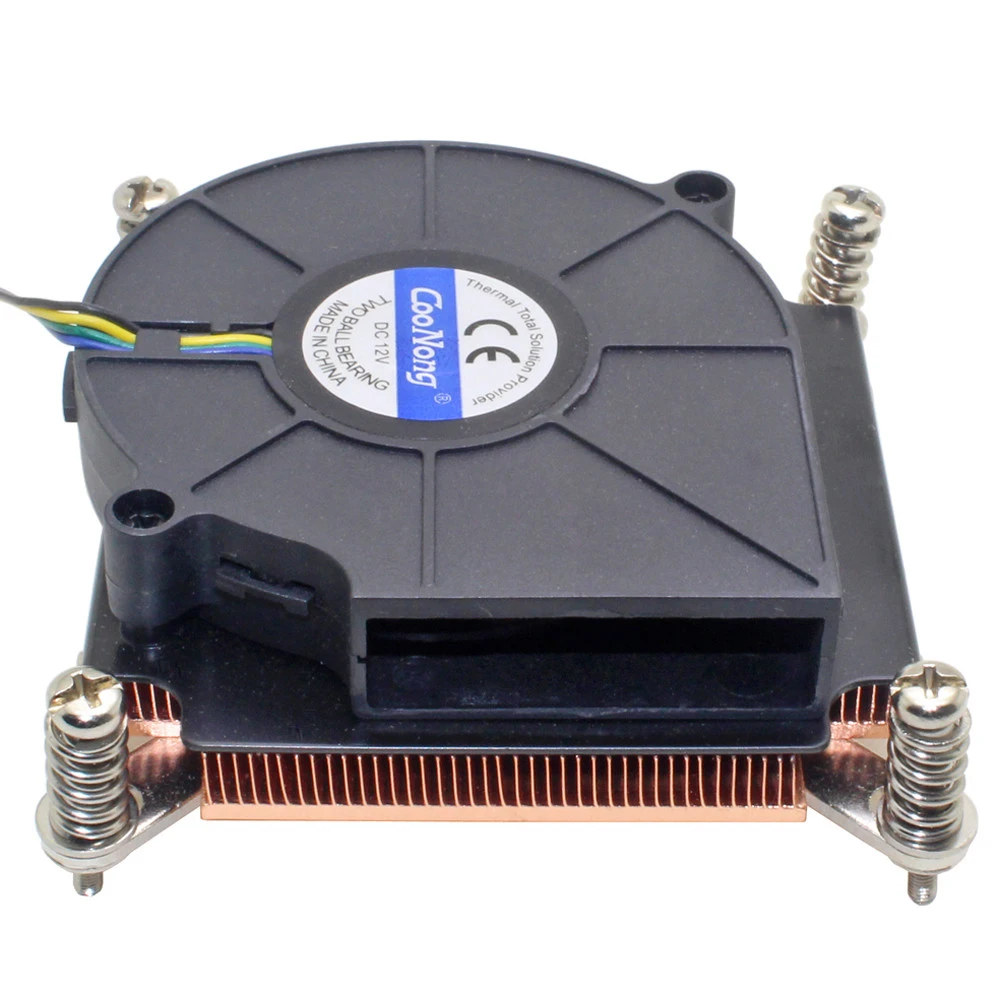 1u Server Cpu Cooler Copper Heatsink Cooling Fan For Intel Xeon Lga ...