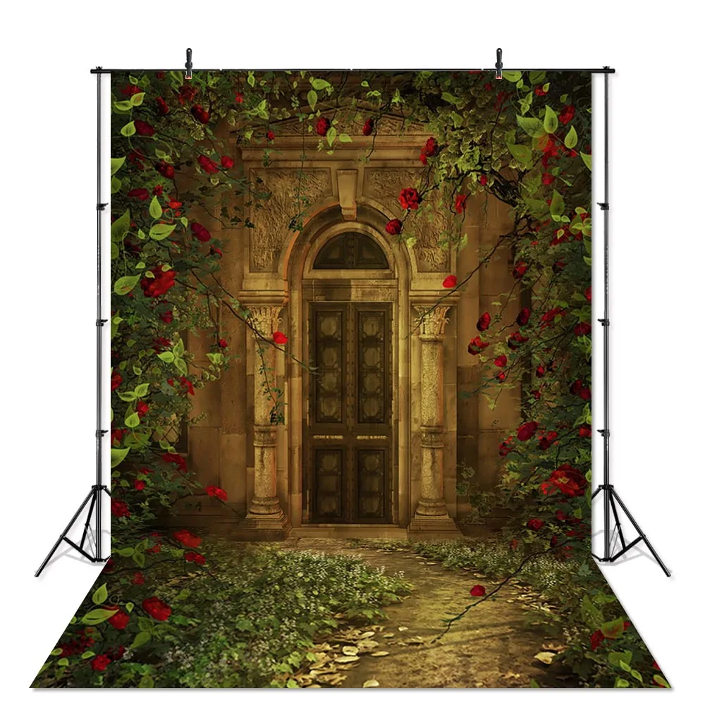 Mystic Castle Rose Beauty and Beast Photography Backdrop Fantasy Fairy ...