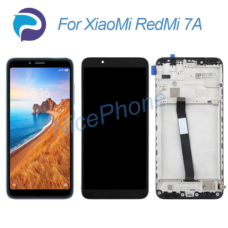 Tela com display lcd para xiaomi redmi 7a, touch screen, 1440x720 p ...