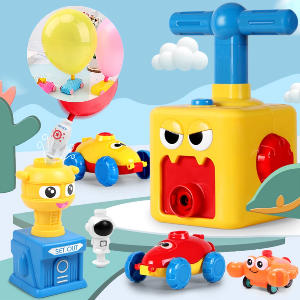 Cute Balloon Car Toy Educational Science Toys Powered Car Rocket Flying ...
