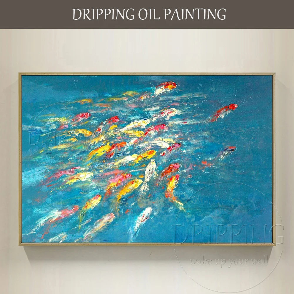 Abstract Koi Fish Painting