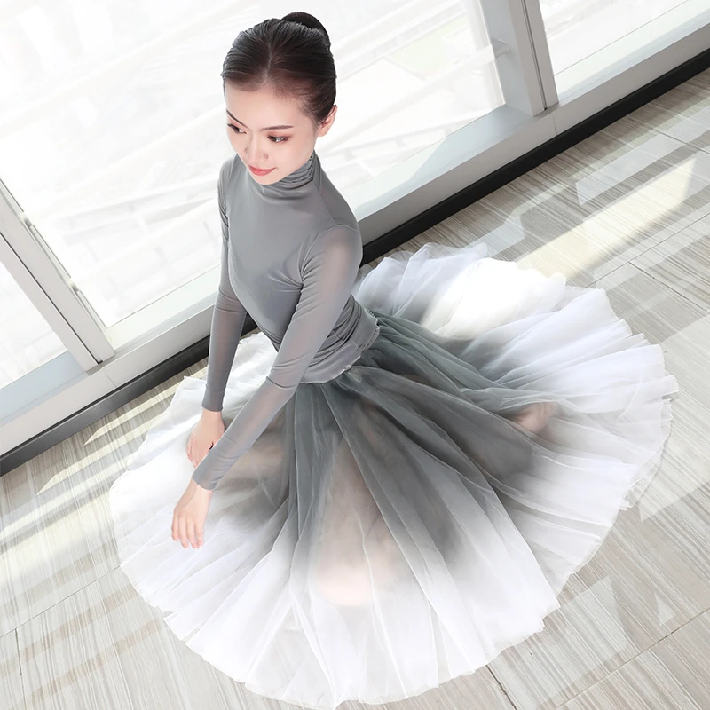 Women Ballet Leotards Adults Dance Tops Skirts Suits Adults Soft ...