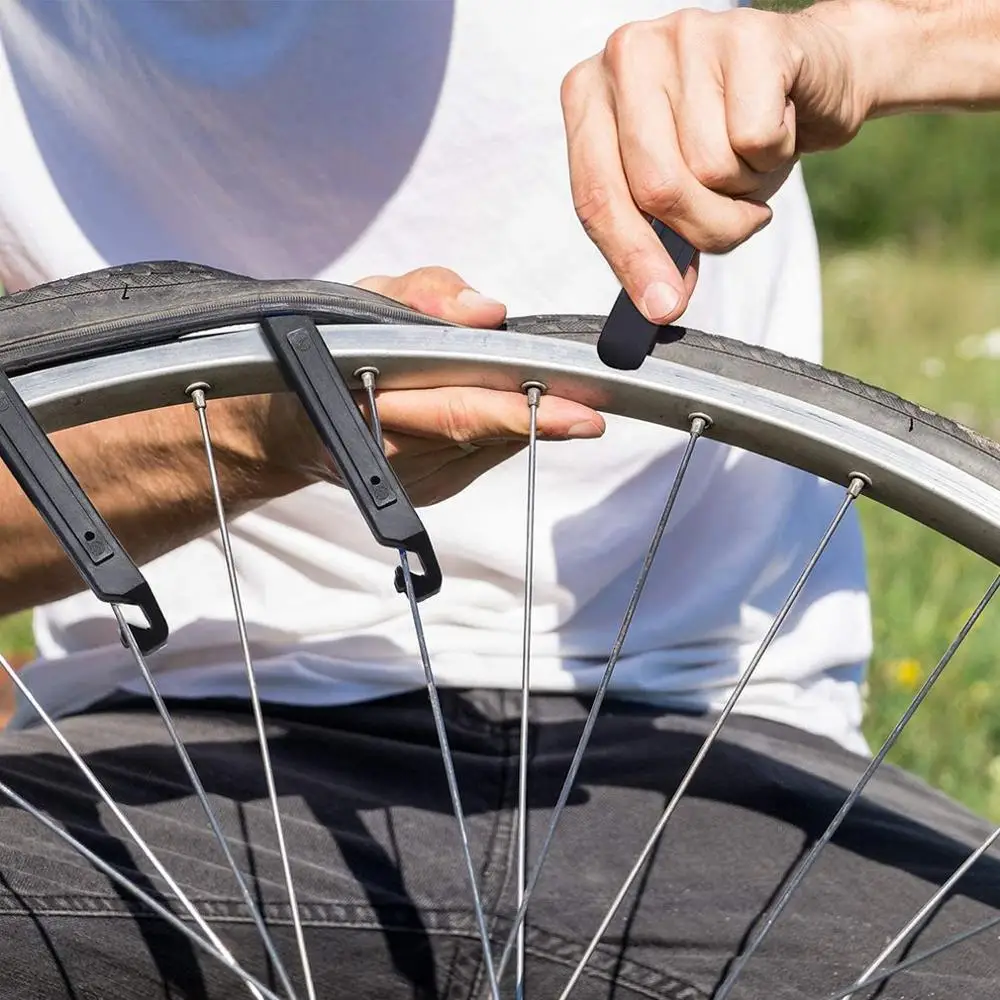 Tournevis,Kit de patchs de pneus de vélo sans colle,outil de réparation ...