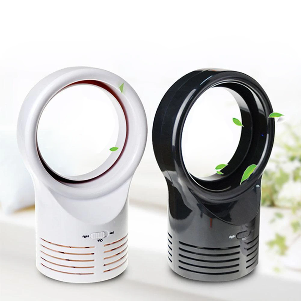 Large Bladeless Fan Household Office Desktop Quiet Children's Fanless ...