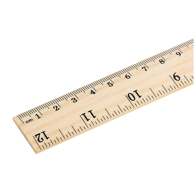 12 Inch Wooden Ruler