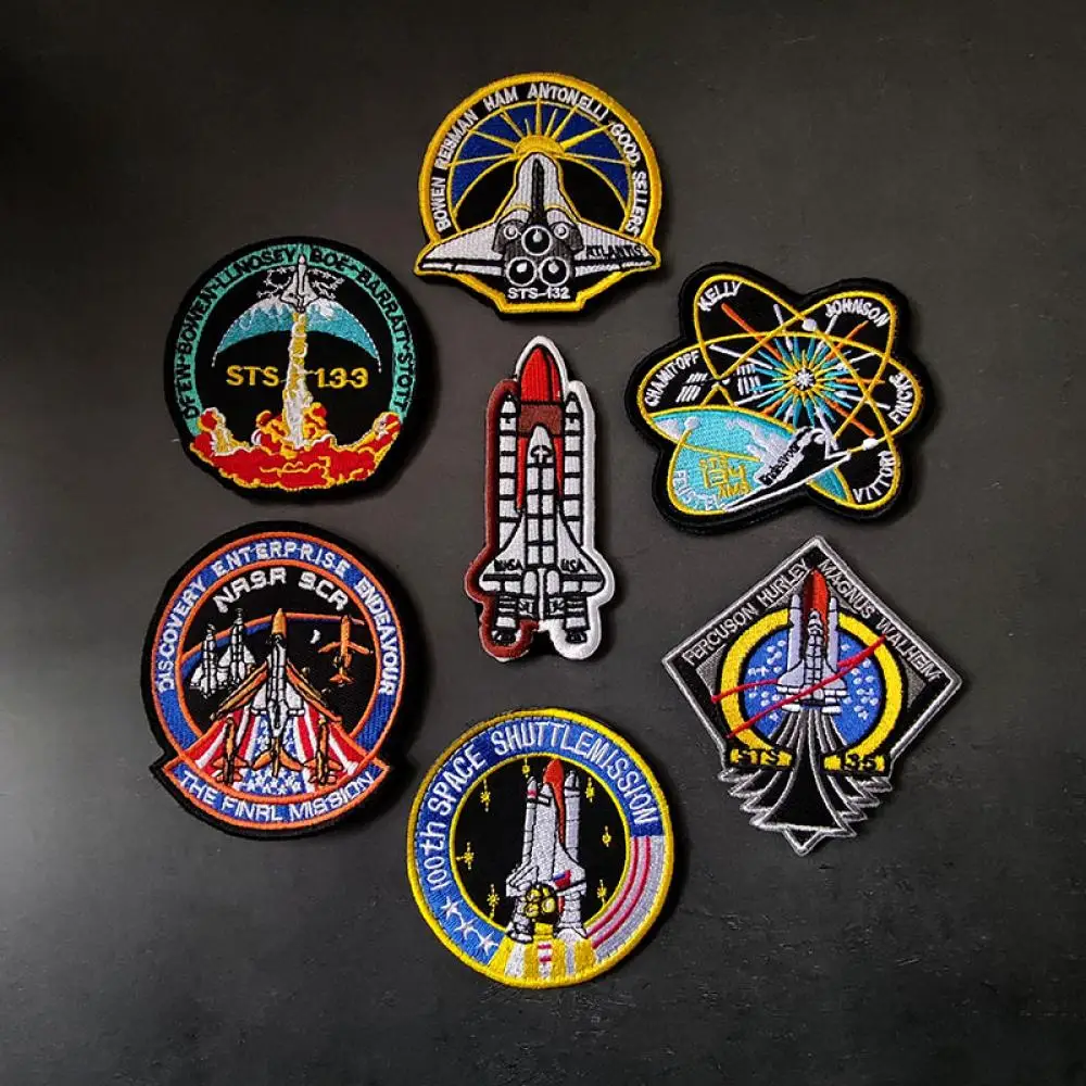 Embroidery-Badge-Armband-Magic-Sticker-Spaceship-Carrier-Rocket-Sticker ...