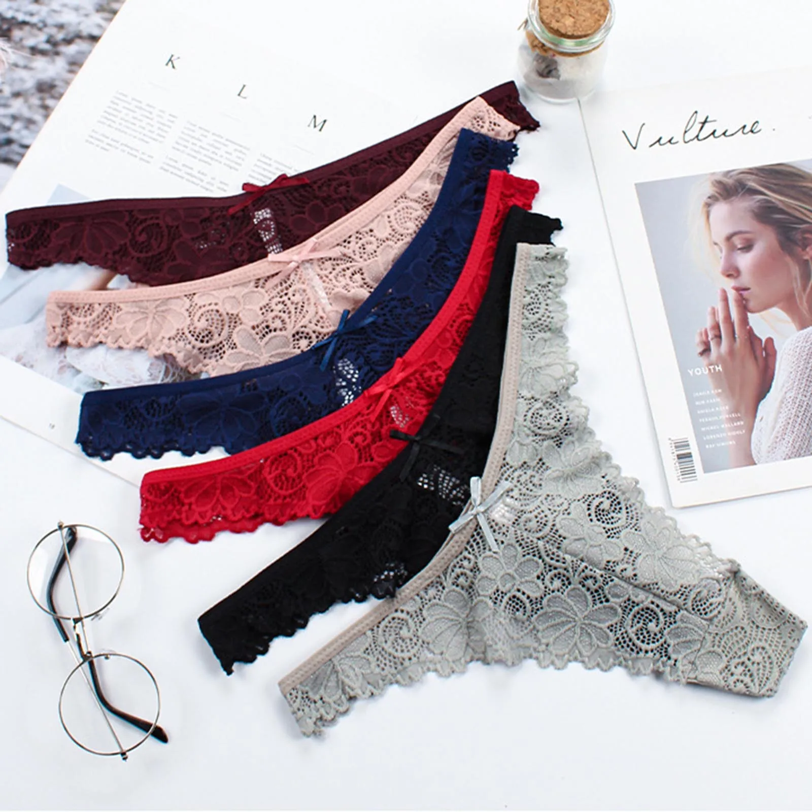 G string Panties Women Lace Thong Sexy Underwear Girls Briefs Women T ...