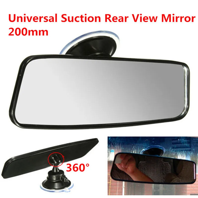 200mm-Universal-Suction-Rear-View-Mirror-Car-Interior-Mirrors-Flat ...