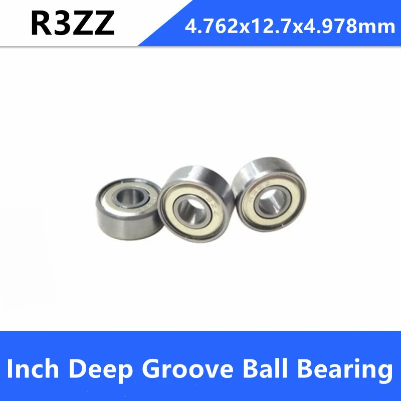 500pcs/lot R3ZZ R3 ZZ 2Z bearing 3/16" x 1/2" x 0.196" inch metal ...