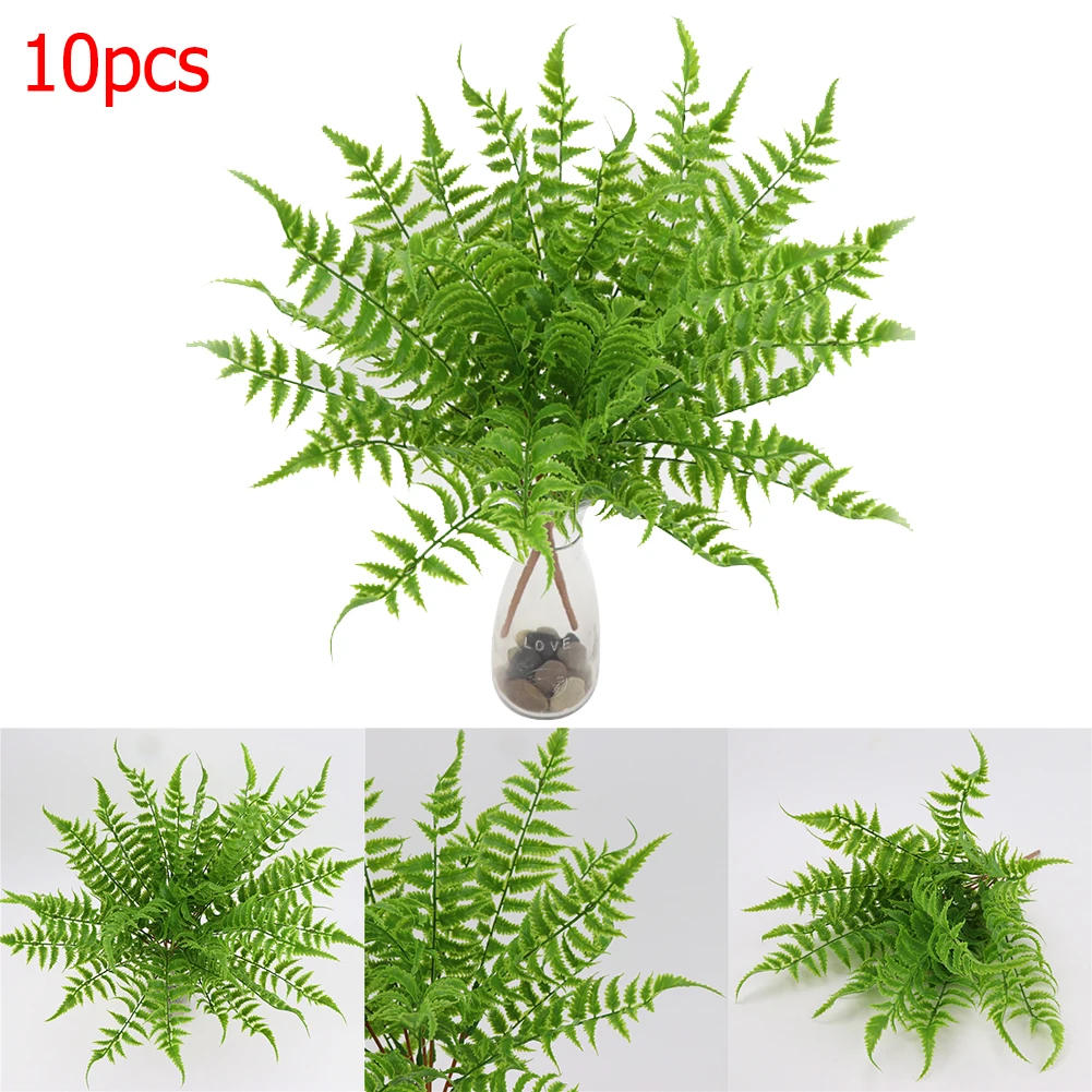 10 шт ветви искусственный Бостонский букет из папоротника пластик