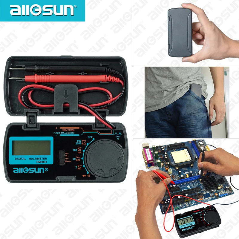 All Sun All-sun Em3081 Em3082 Em3085a Digital Multimeter 3 1/2 1999 Ac ...